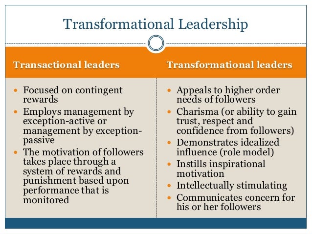 Leaders and leadership (chapter 12)