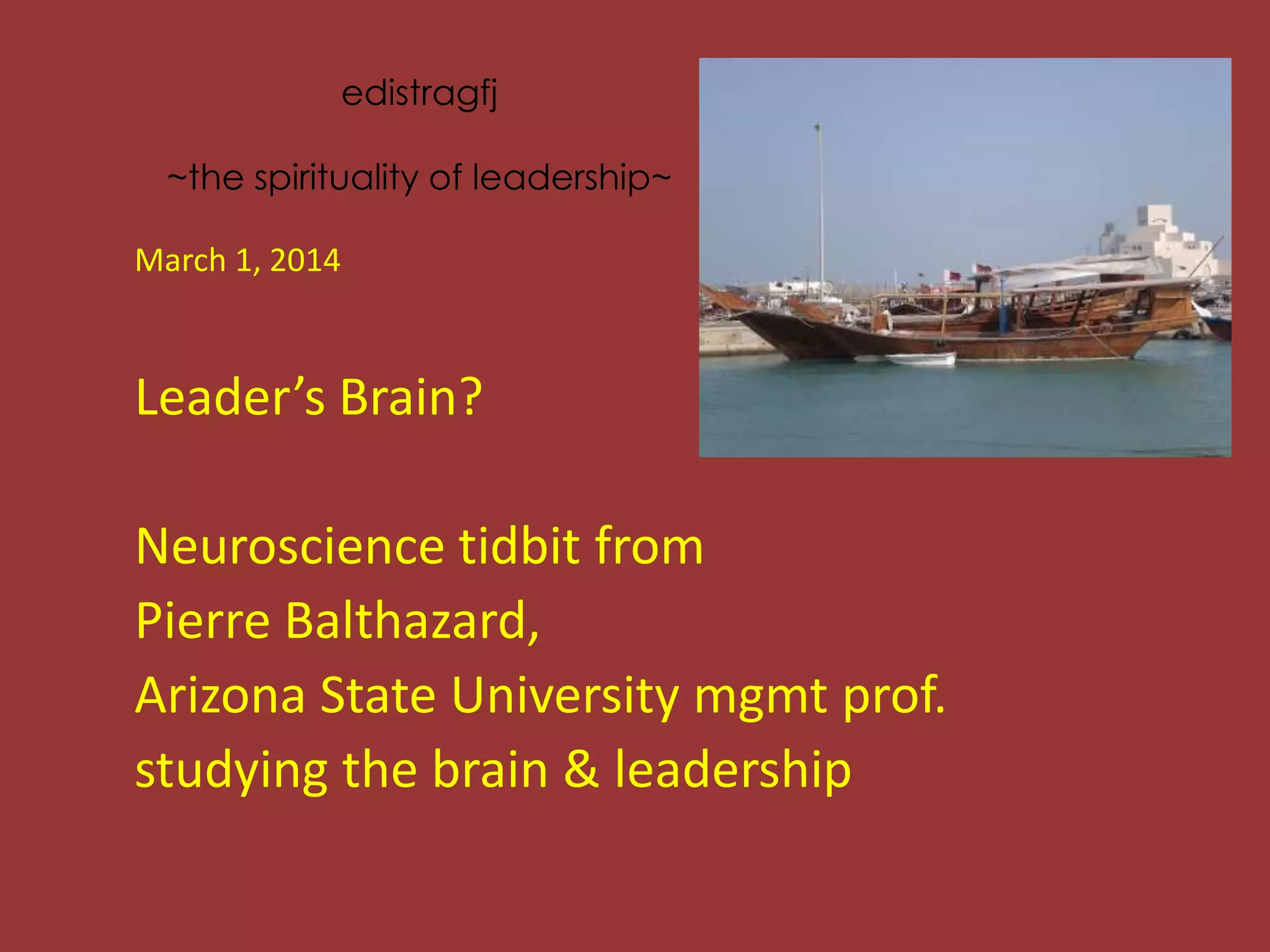 Leaders brain | PPTX