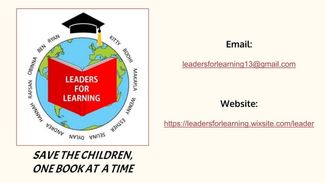 2017 Ambassador Leaders Community Action Plan - Leaders for Learning | PPT