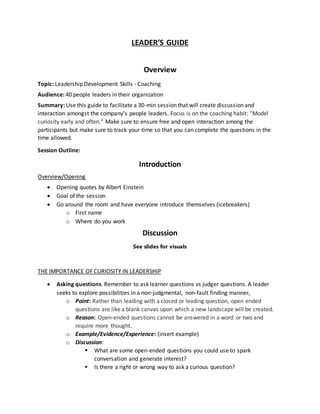 Leaders guide narrative - sample | DOCX