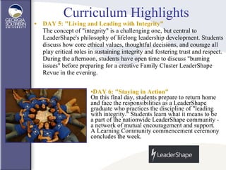 LeaderShape At Southern | PPT