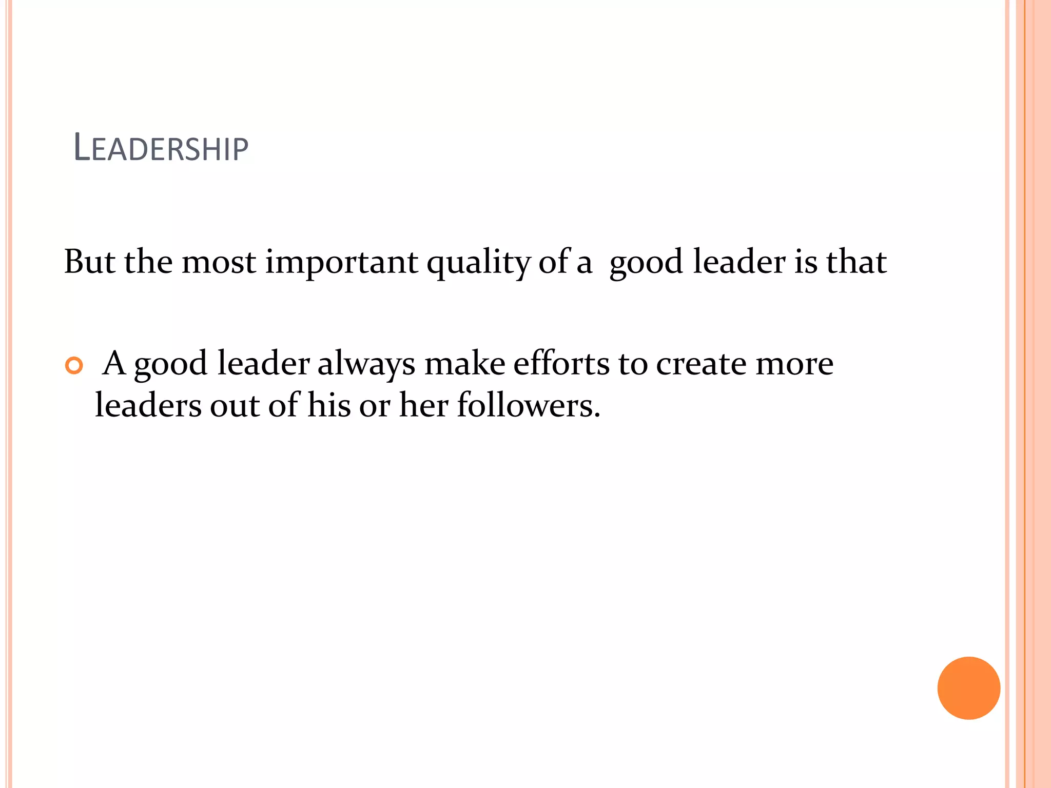 Leadership ( An Overview By Saumitra Yadav) | PPTX