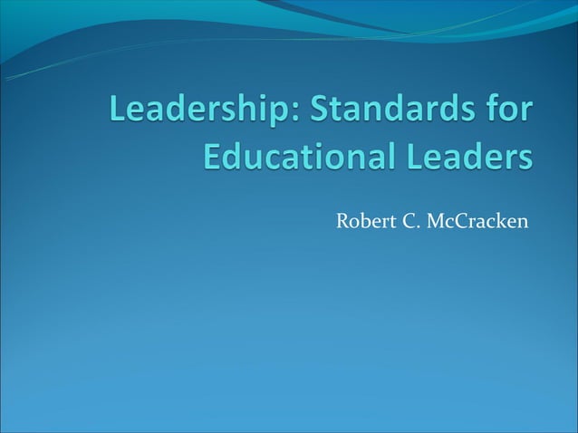 Leadership Presentation for NCBRT | PPT