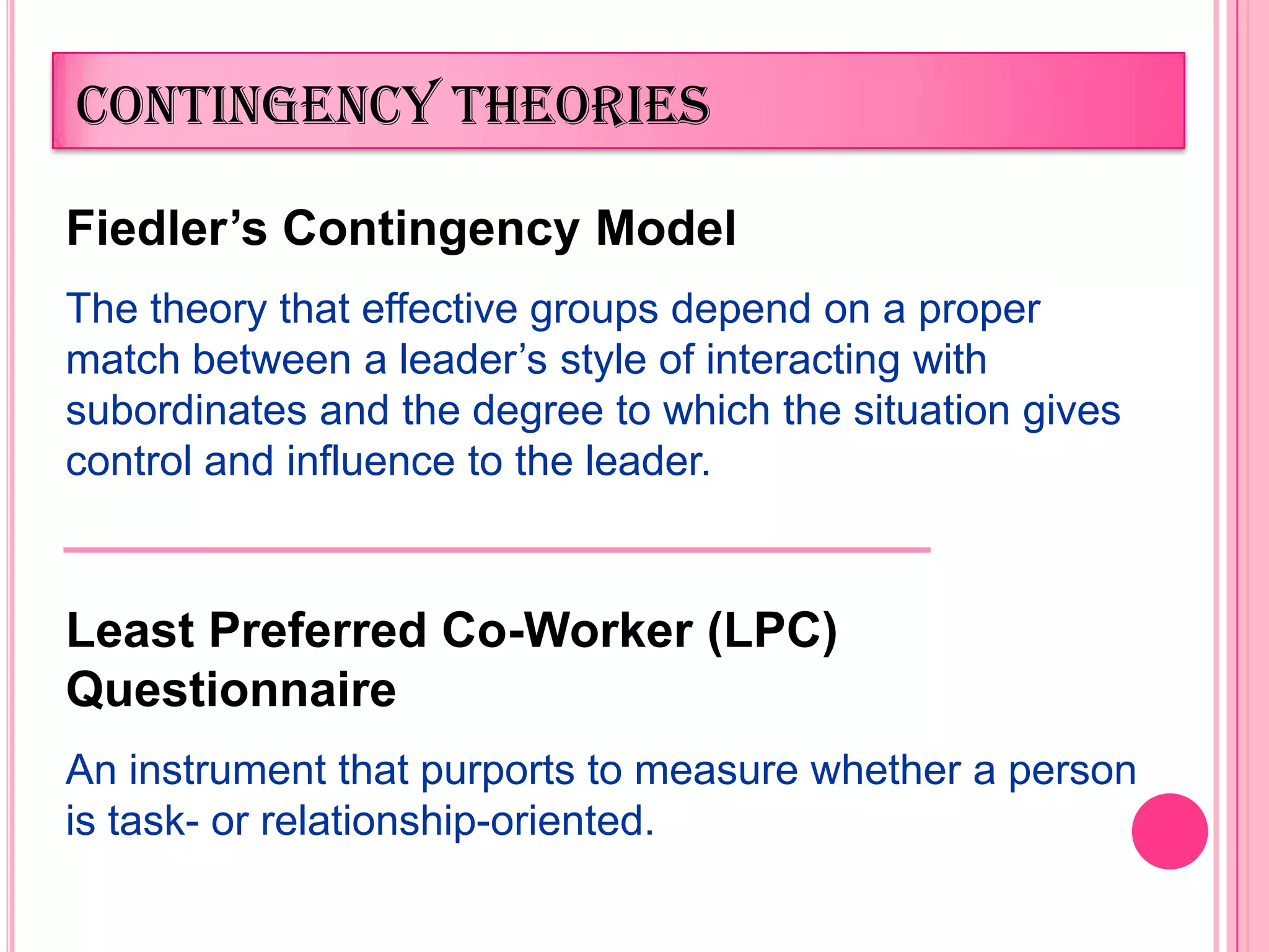 Leadership in an Organisation | PPTX