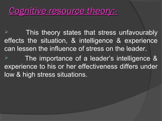Theories and styles of leadership | PPT