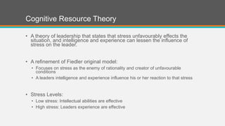 Leadership Contingency Model Theory | PPTX