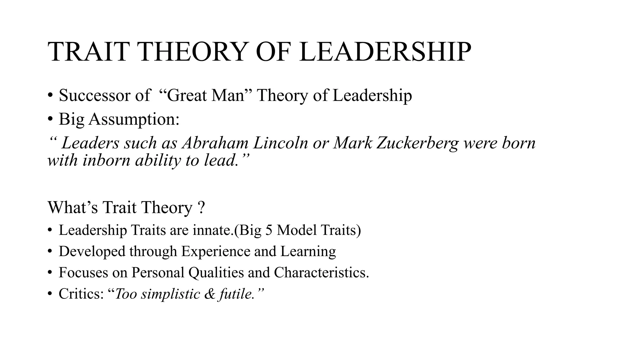 Leadership- Organizational Behavior | PPTX