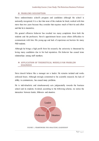Leadership - Case Study: The Notorious Business Professor | DOCX