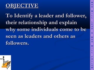 Leadership & Followership | PPT
