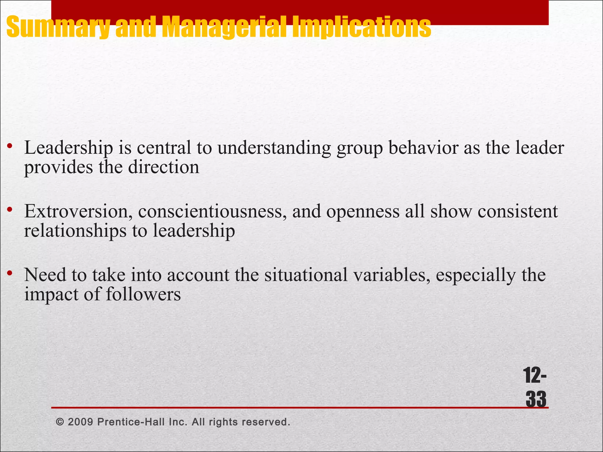 Leadership - Organisational Behavior | PPT