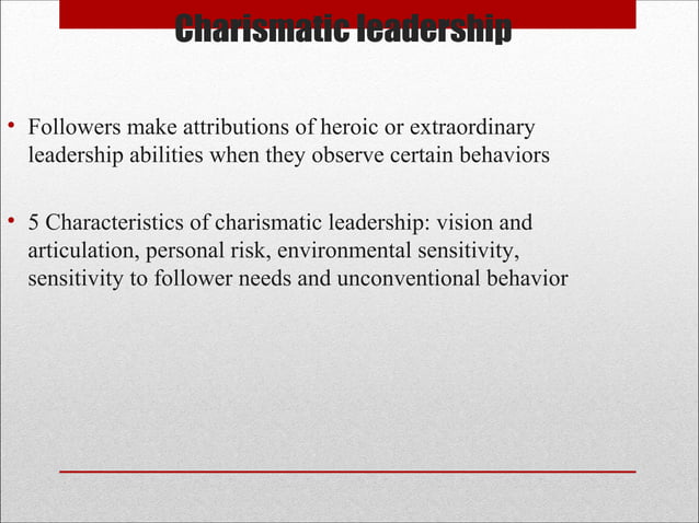 Leadership - Organisational Behavior | PPT | Executive Leadership ...