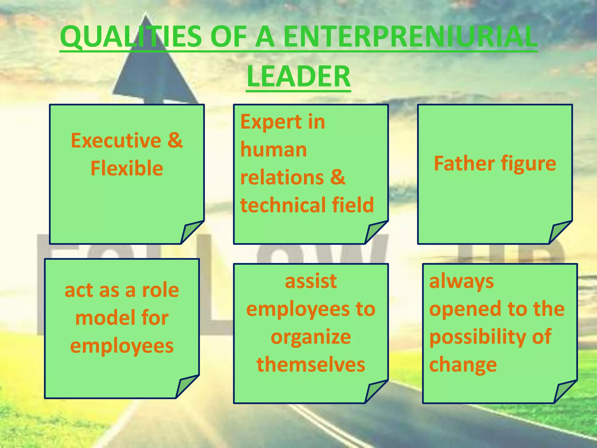 LEADERSHIP ENTERPRENEURSHIP AND | PPTX
