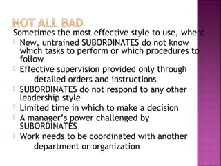 Leadership | PPT | Executive Leadership & Management | Business