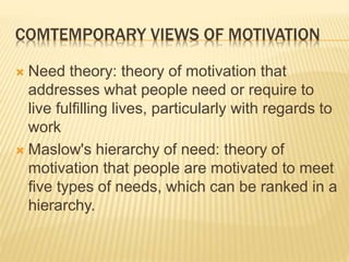 Motivation & Leadership in management | PPTX