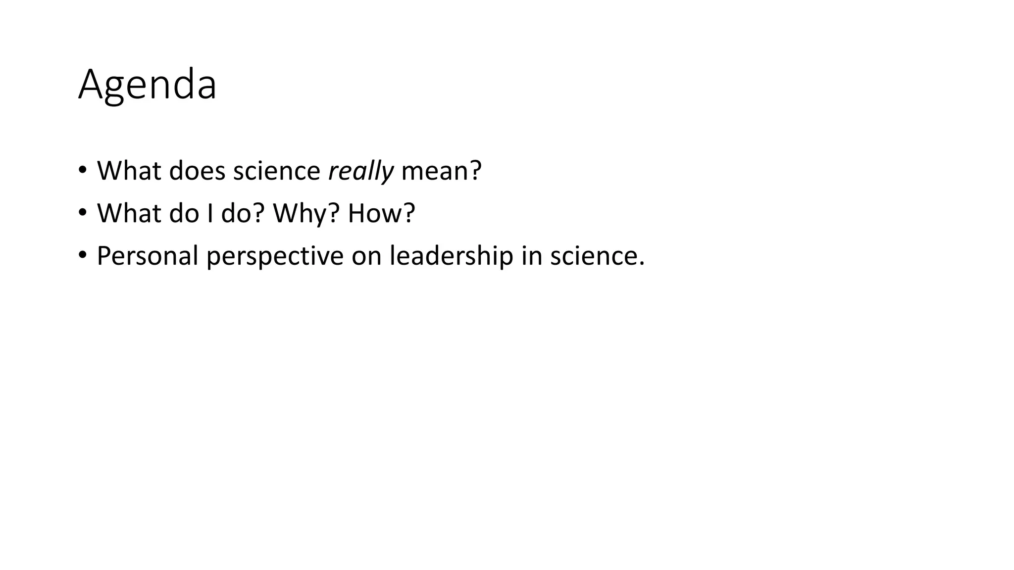 Leadership and/in Science | PPTX