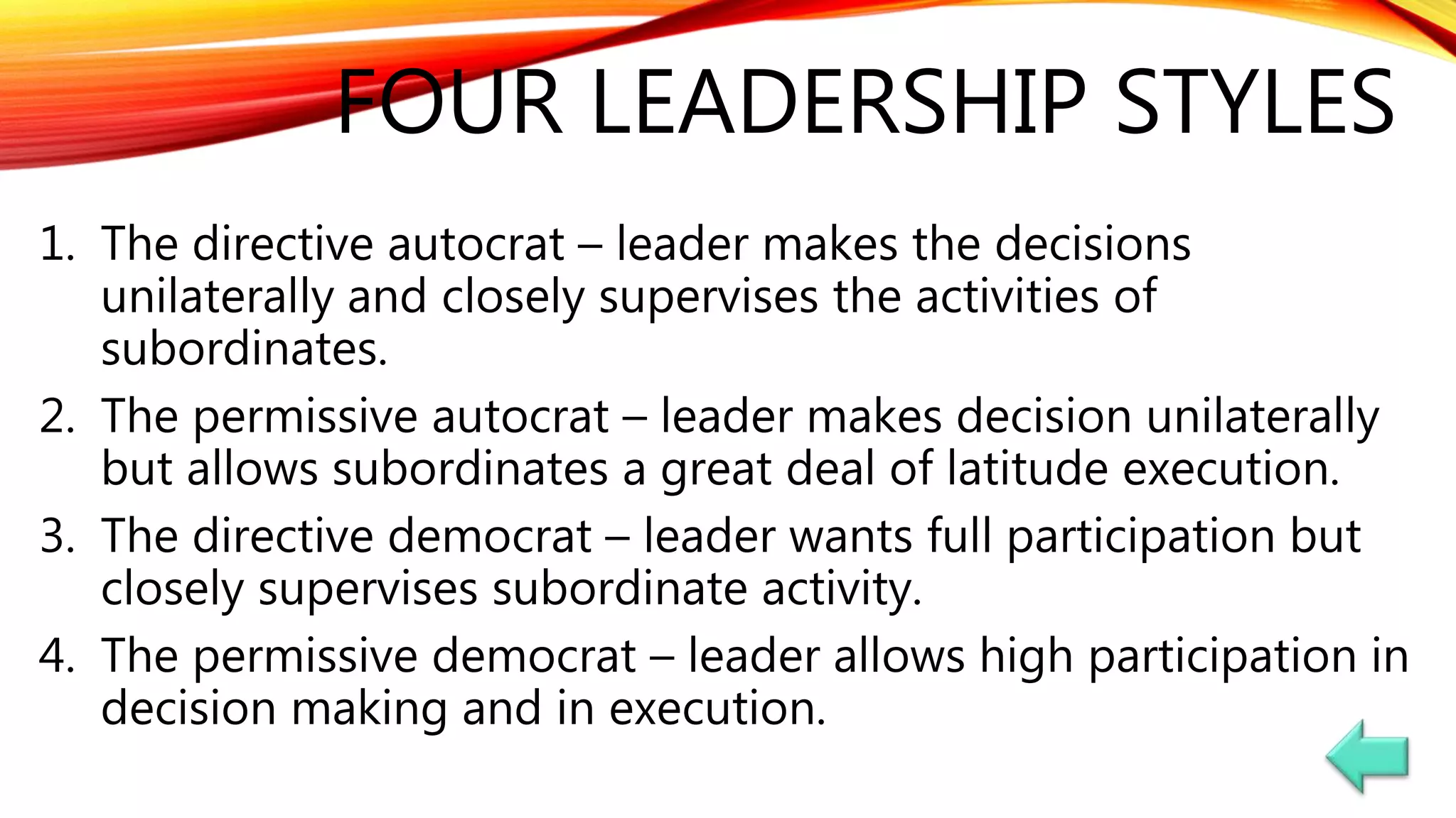 Leadership | PPTX | Executive Leadership & Management | Business