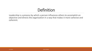 Leadership - Concepts & Theories | PPTX