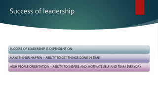 Leadership for Results through actions | PPT