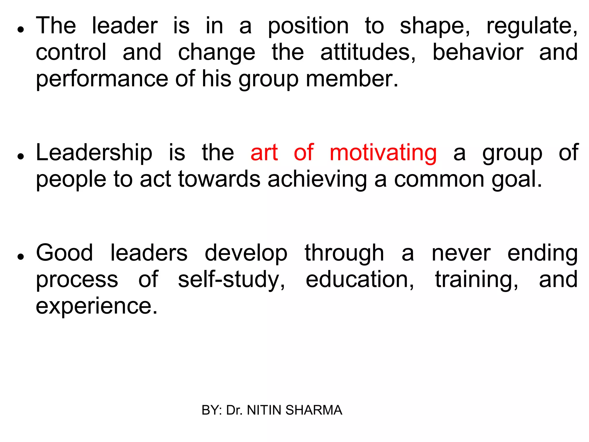 Organizational Behaviour : Leadership | PDF