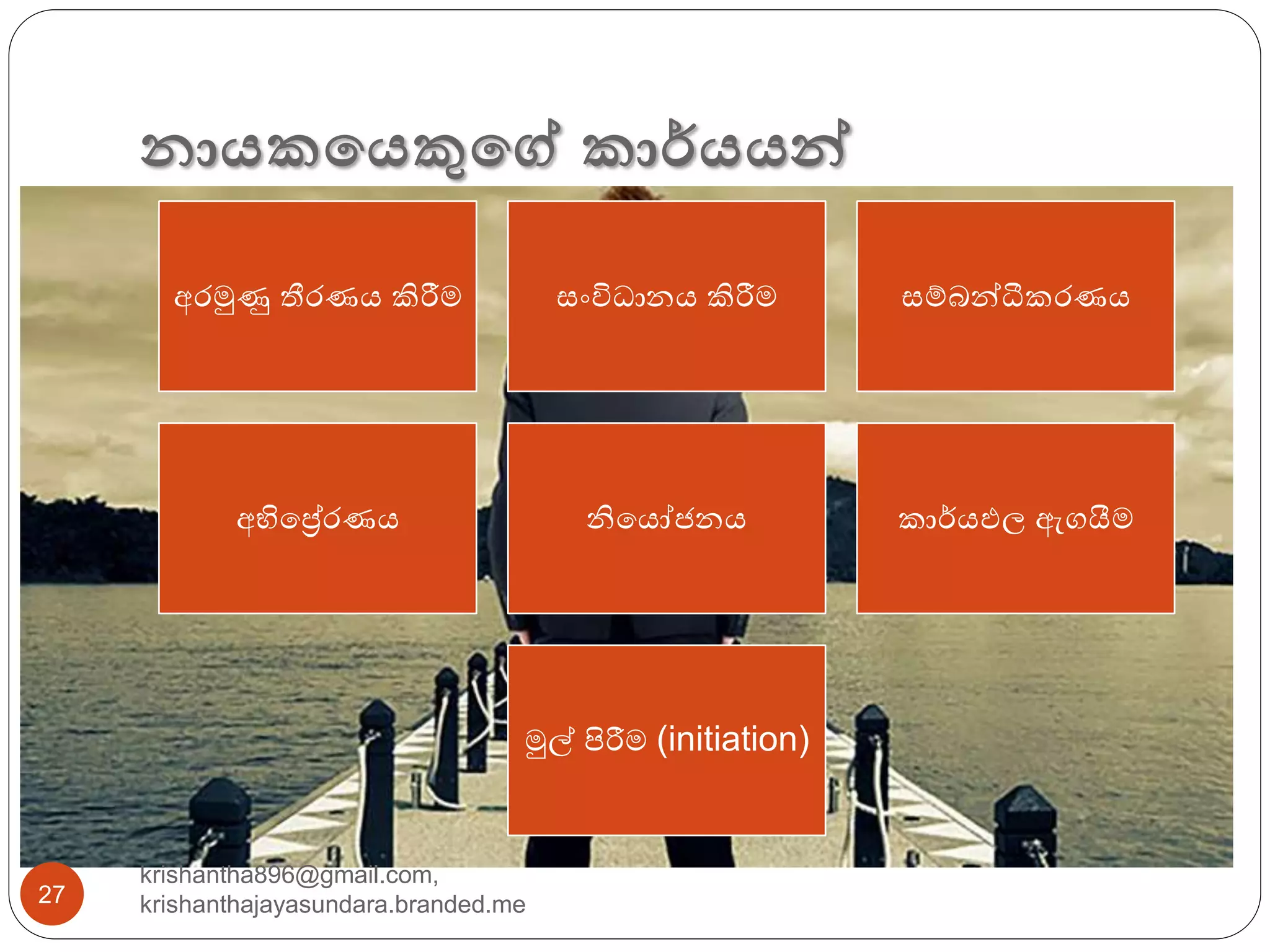 Management and Leadership in Sinhala | PPTX