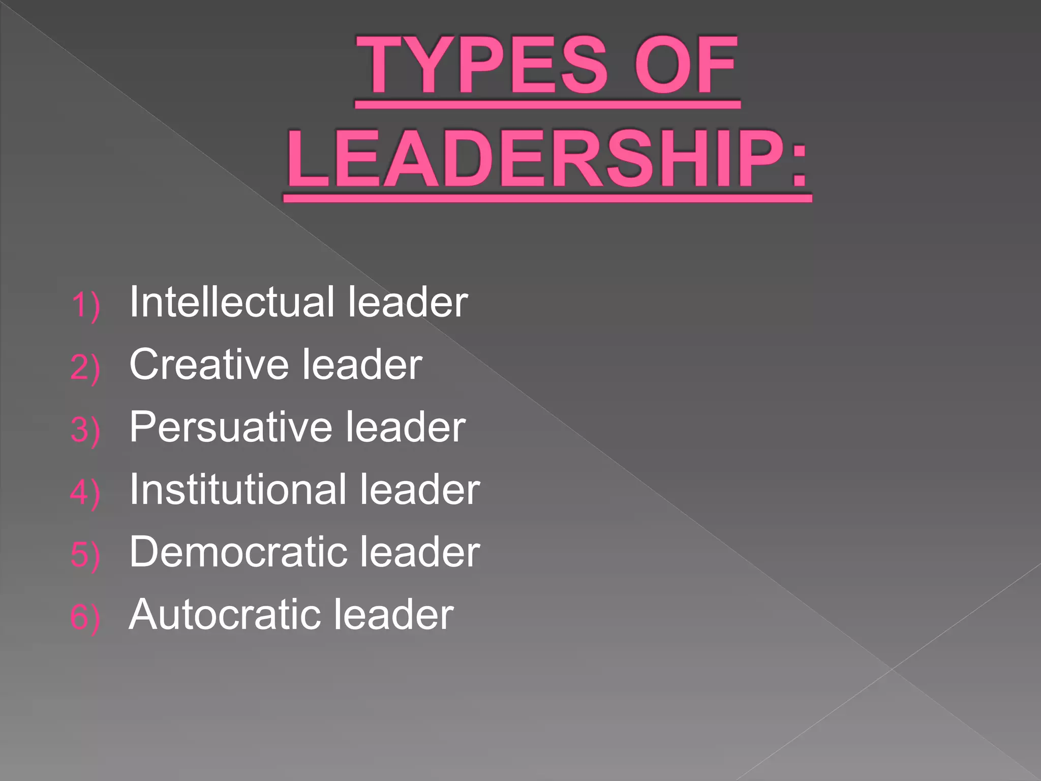 Leadership | PPTX | Executive Leadership & Management | Business