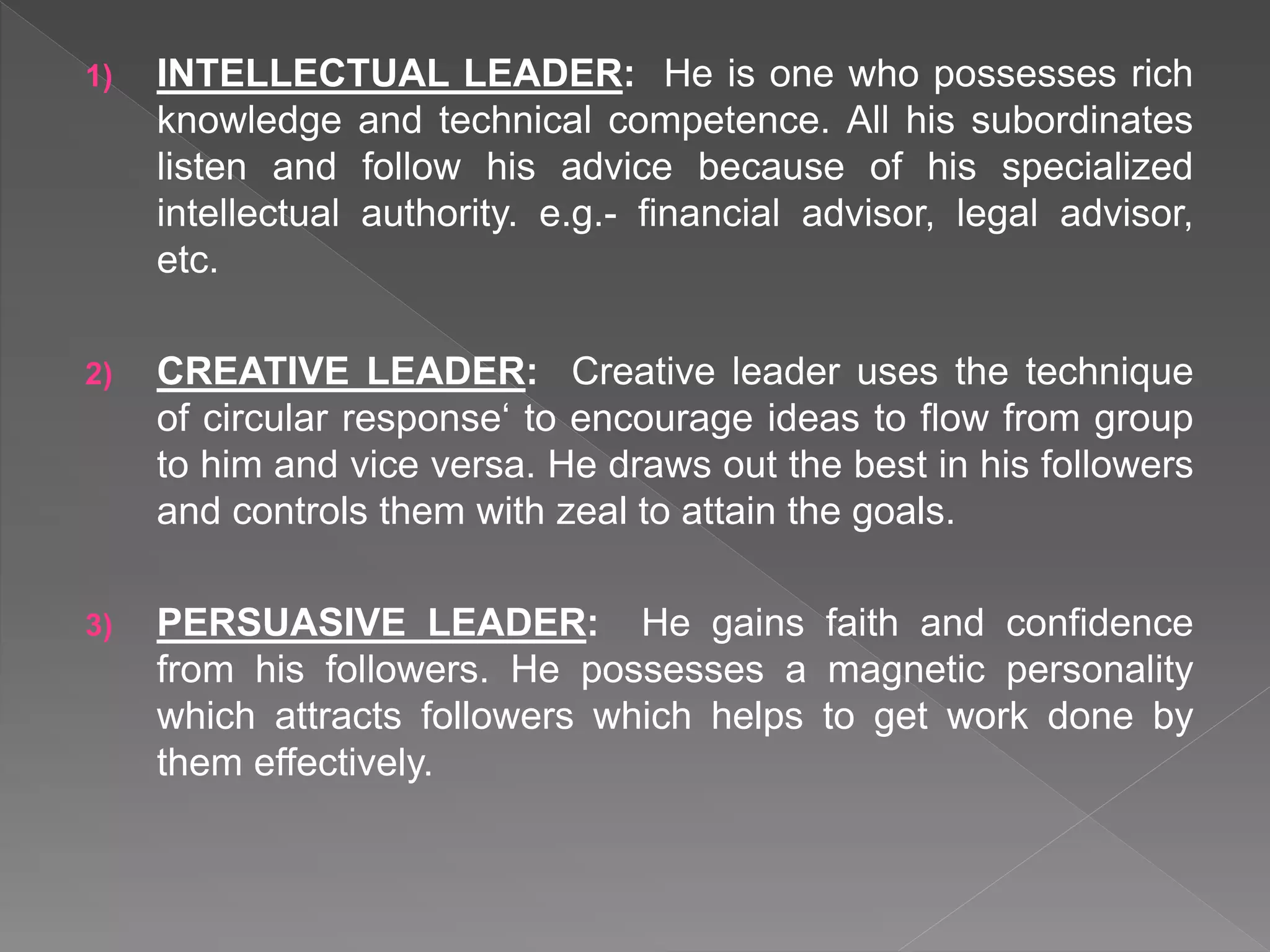 Leadership | PPTX | Executive Leadership & Management | Business