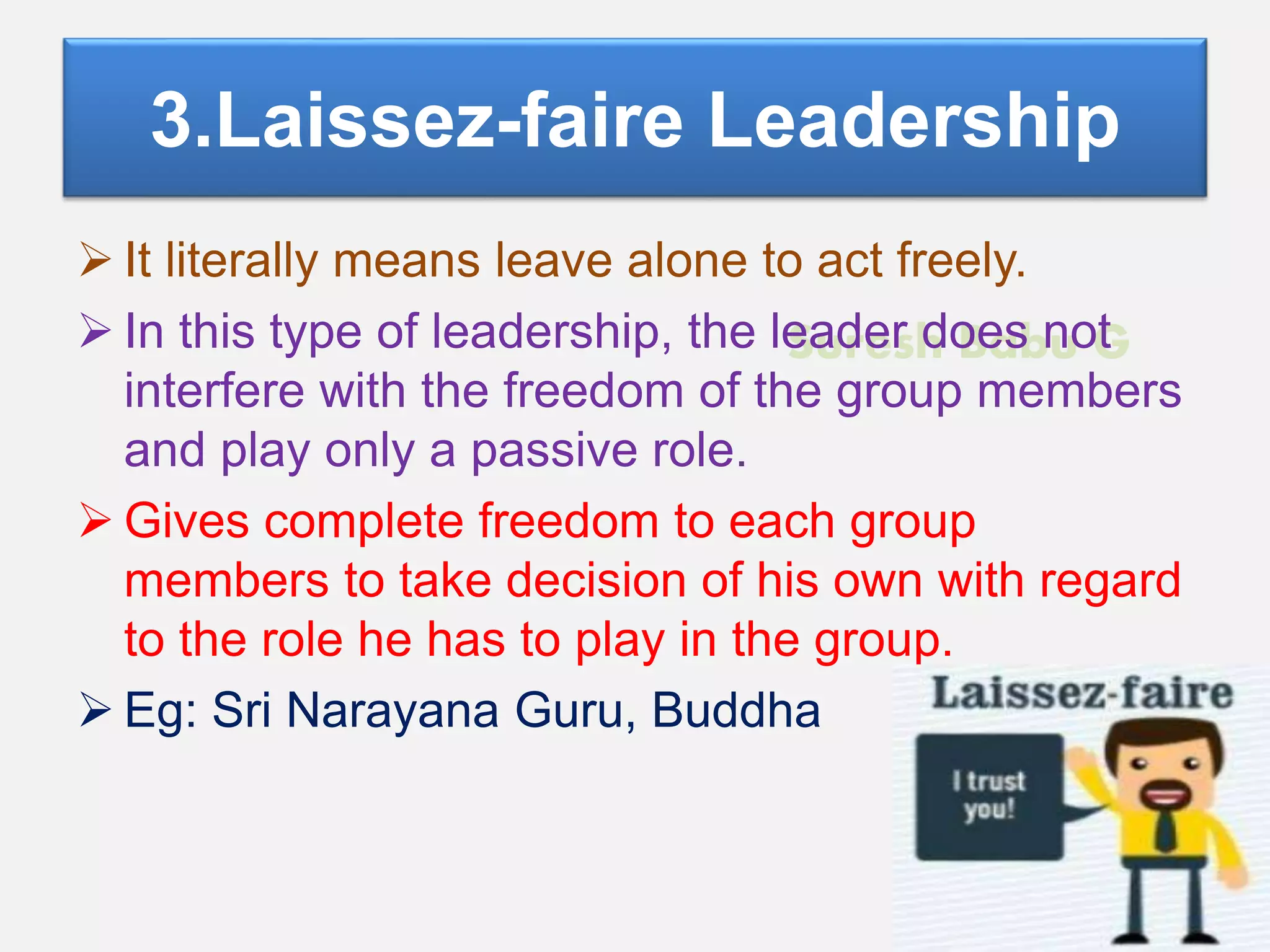 Leadership – concept, types /styles of leadership in the classroom ...
