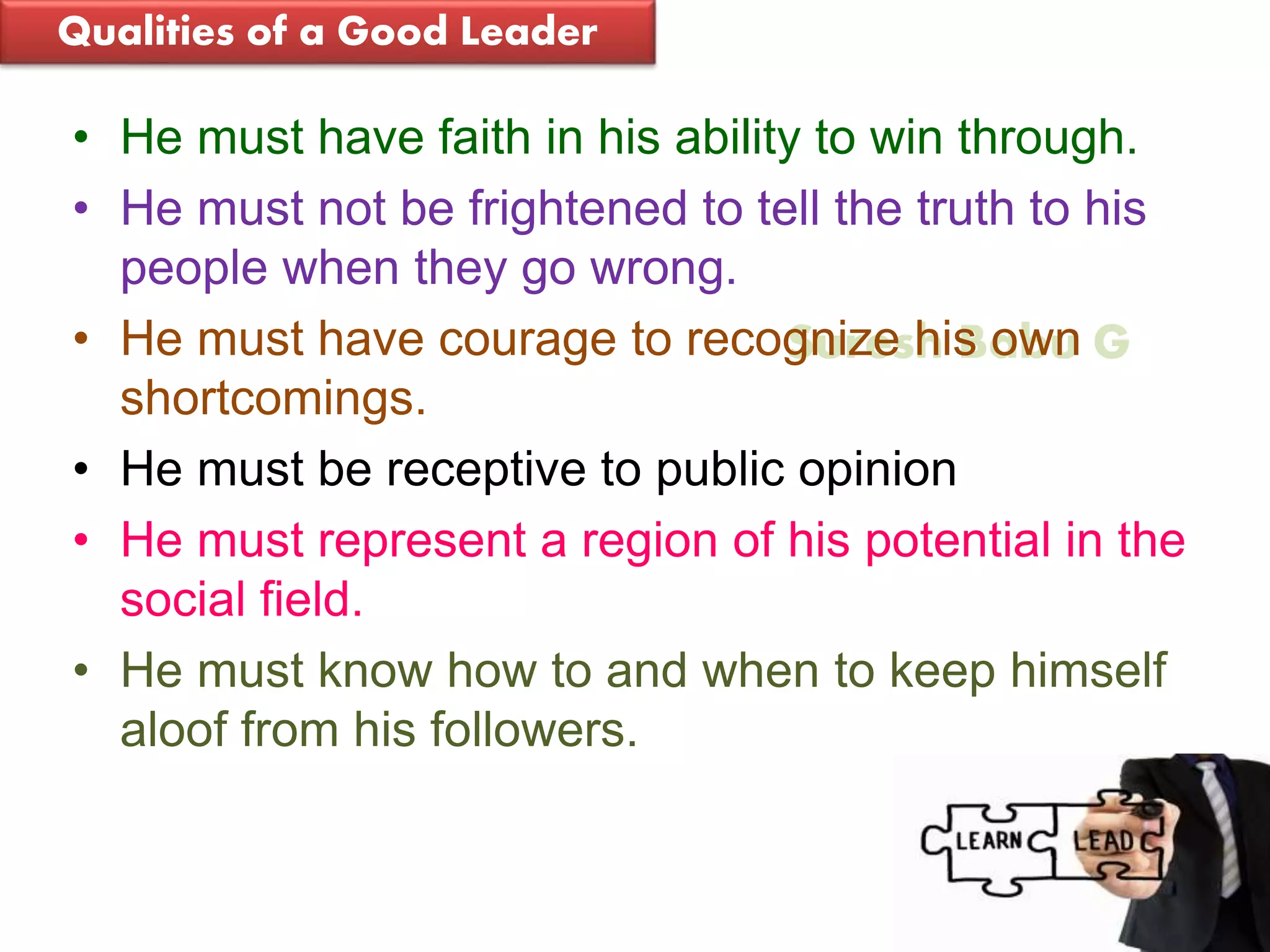 Leadership – concept, types /styles of leadership in the classroom ...