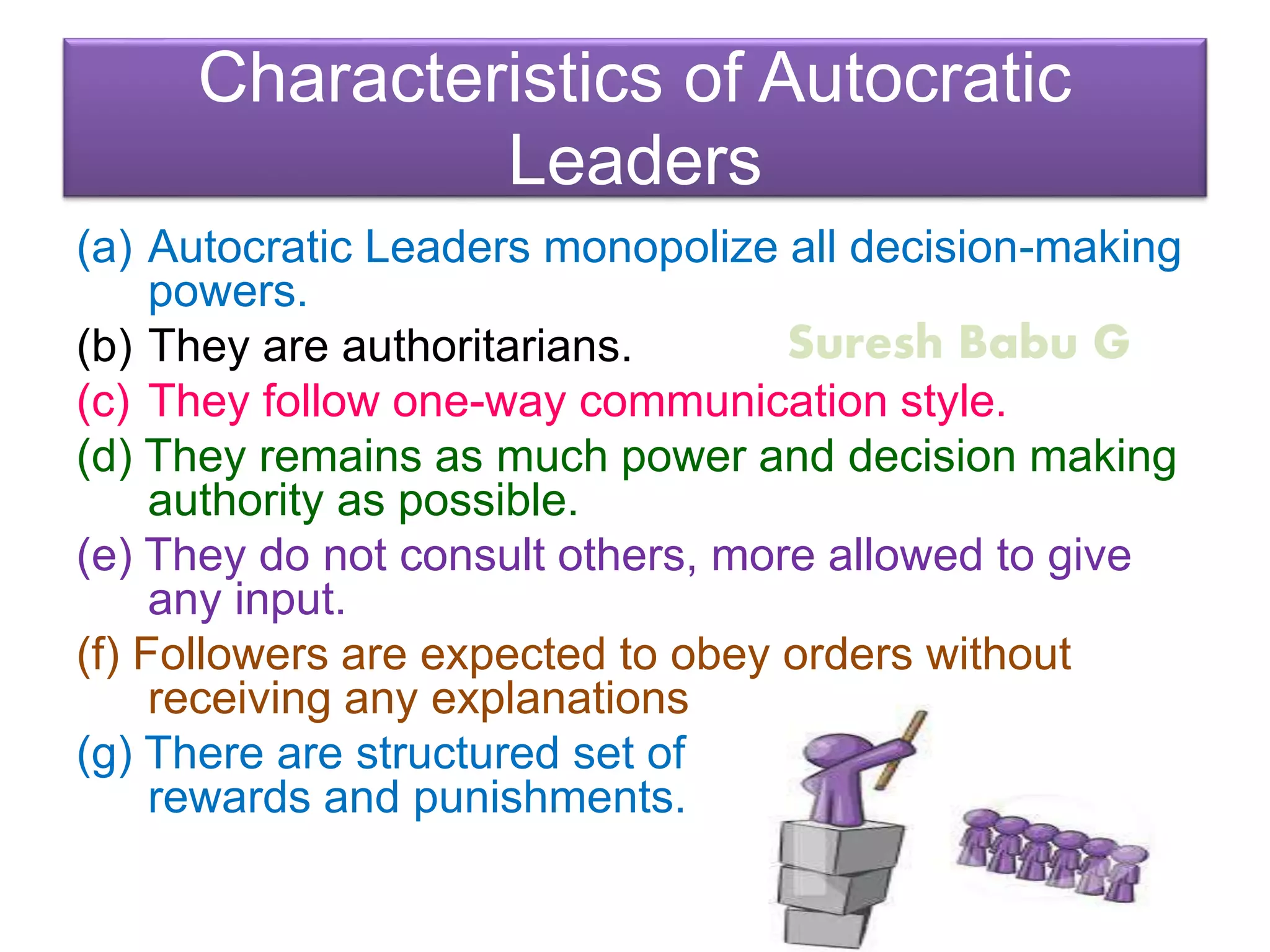 Leadership – concept, types /styles of leadership in the classroom ...