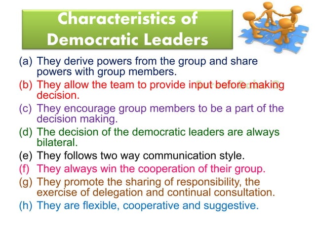 Leadership – concept, types /styles of leadership in the classroom ...