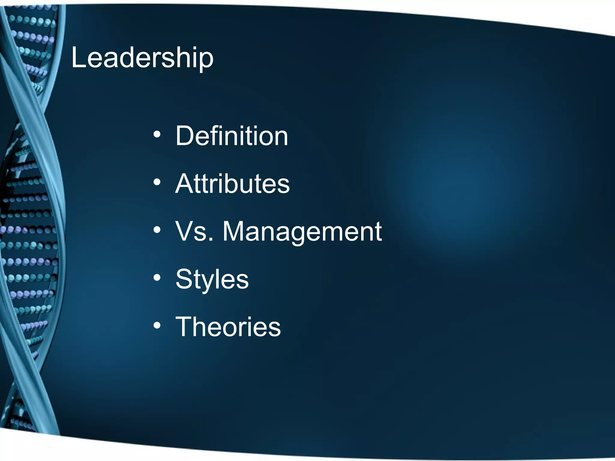 Leadership and the role of the team leader | PPT