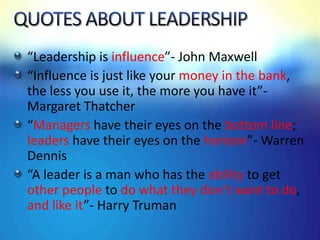 Leadership by example | PPTX
