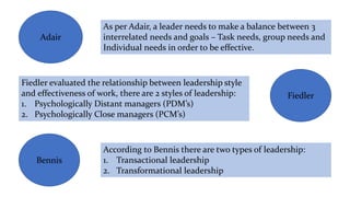Leadership and it's types | PPTX