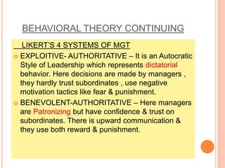 LEADERSHIP IN OB | PPTX