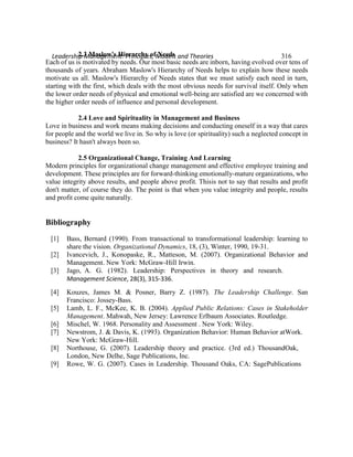 leadership.docx | Executive Leadership & Management | Business