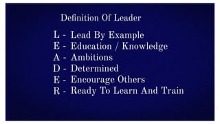 All About Leadership - 5 Qualities Of Good Leader | PPT
