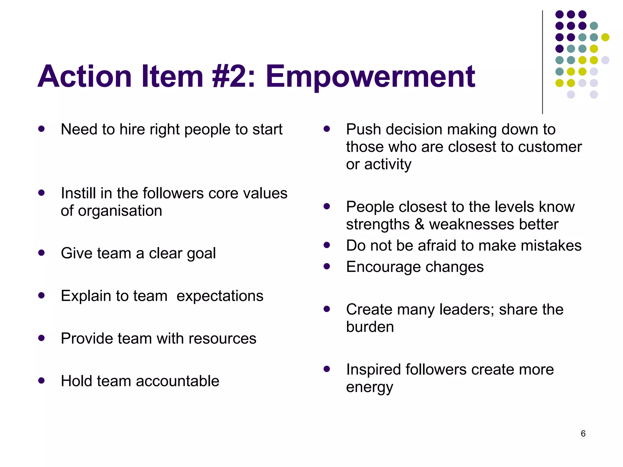 Leadership Action Plan | PPT