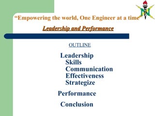 Leadership And Performance | PPT