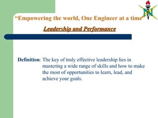Leadership And Performance | PPT