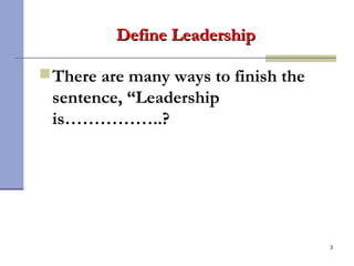 Leadership chapter 1 and 2 | PPT | Executive Leadership & Management ...