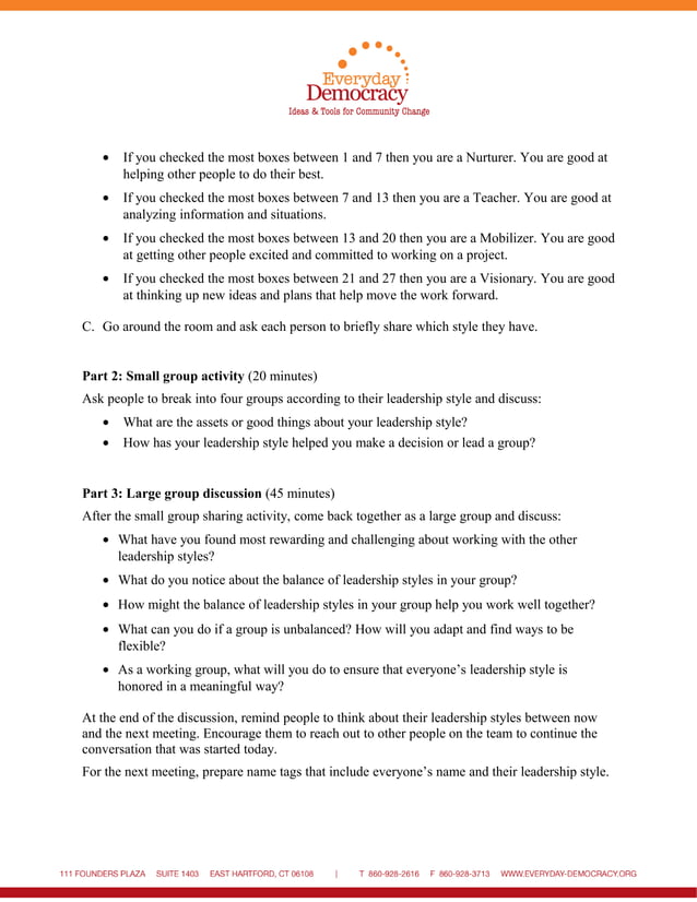 Leadership Compass Activity | DOC | Resume Writing and Advice | Job Search