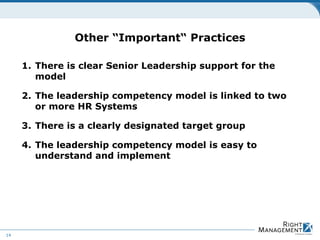 Leadership Competency Modeling Best Practices | PDF | Resume Writing ...
