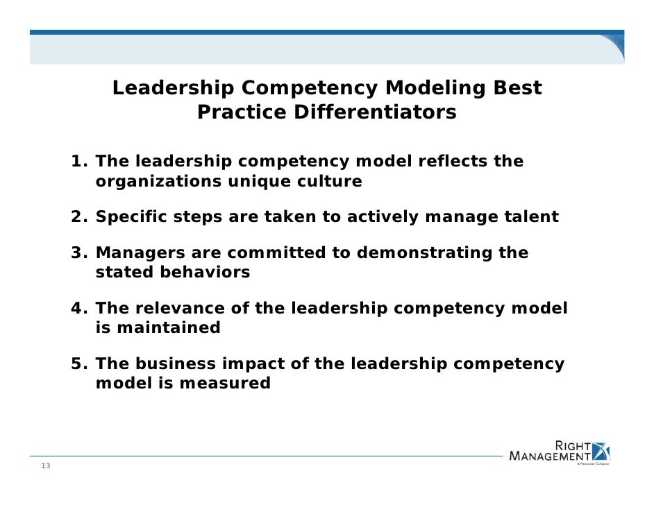 Leadership Competency Modeling Best Practices