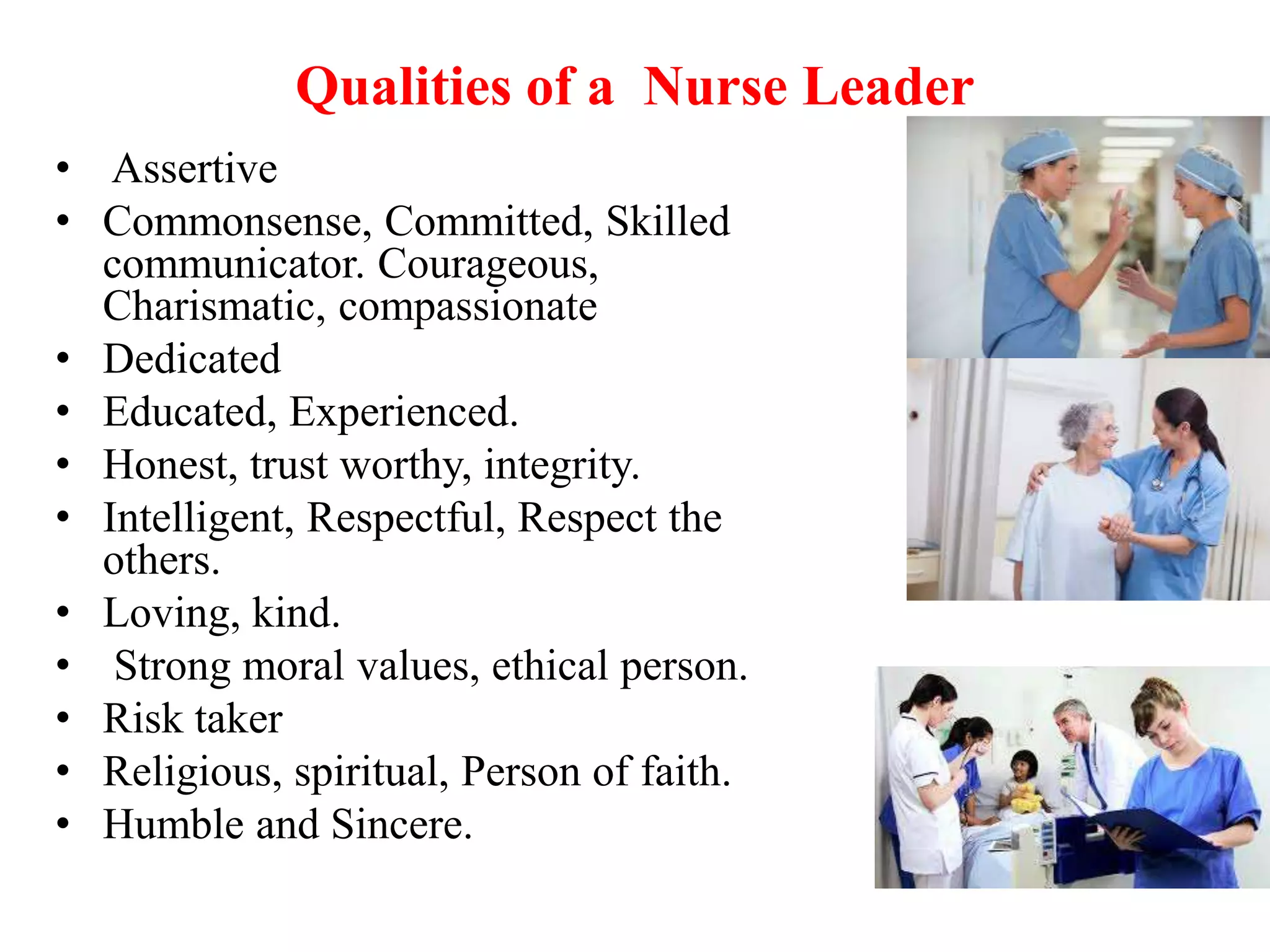 Leadership in nursing | PPTX
