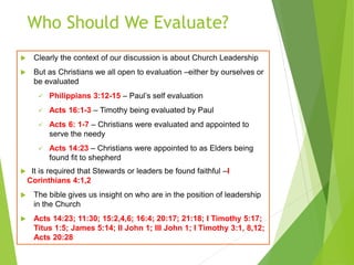 Leadership Evaluation by Bro. Monday Umoh | PPTX