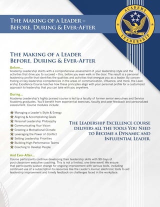 Leadership Excellence Course | Brochure | PDF