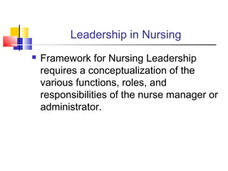 Leadership in-nursing-nursing-administration-ppt | PPT