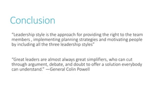 Leadership What, Why , How | PPTX