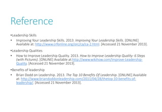 Leadership What, Why , How | PPTX