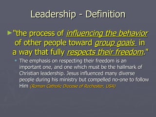 Leadership Of Christ | PPT